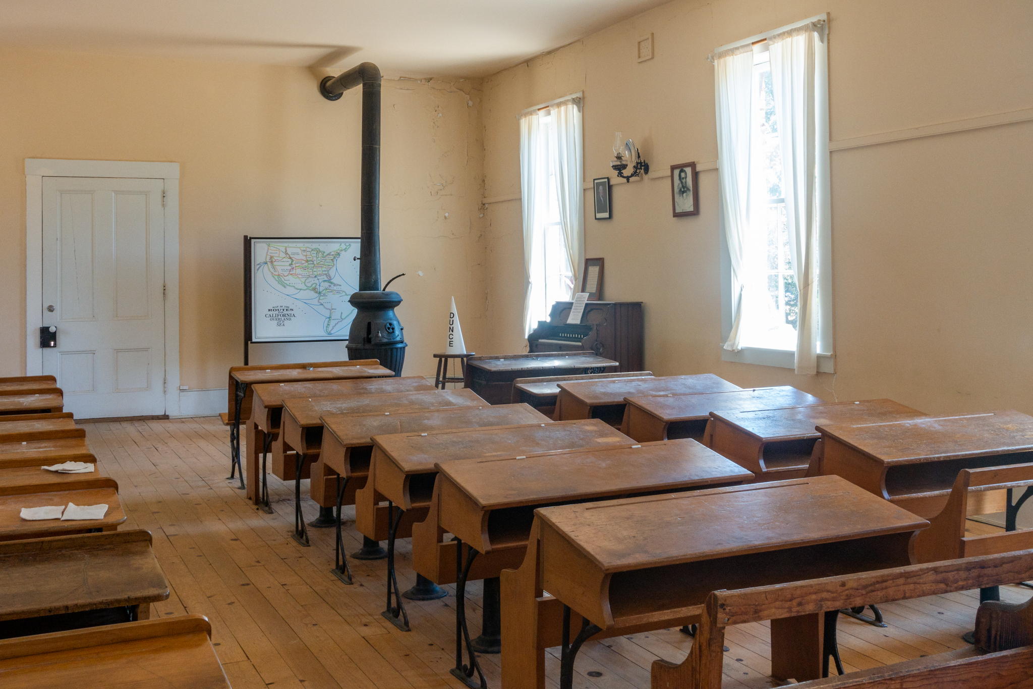 Columbia School House, built in 1860 at a cost of $4898. – where's treve?
